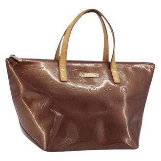 Louis Vuitton Sac &agrave; main en cuir verni Pre-owned - Femme - Pre-owned - Brun - Taille: ONE Size