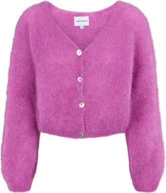 Americandreams Americandreams, Femme, Pulls, Violet, Taille: 40 FR Cornelia Cropped Cardigan