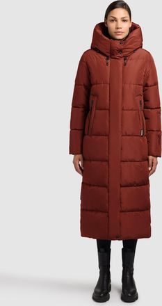 Khujo Steppmantel KHUJO SOULANI4, Damen, Gr. XXL, dunkelrot, 100% Polyester, unifarben, loose fit, eingesetzt elastischer Bund, M&auml;ntel Steppmantel, Topselle