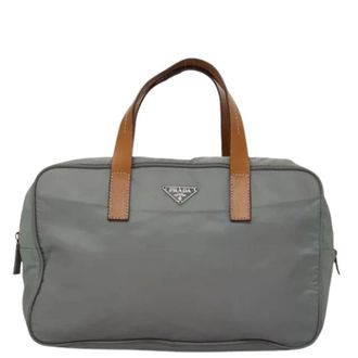 Prada Sac &agrave; main vintage doccasion - Femme - Pre-owned - Gris - Taille: ONE Size