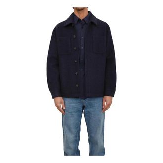 Guess Camicia Manica Lunga - - Jackets - Herren - Blau - M