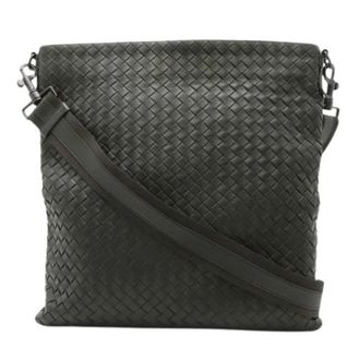 Bottega Veneta Pre-owned Intrecciato Leder Schultertasche - - Pre-owned - Damen - Gr&uuml;n - ONE SIZE