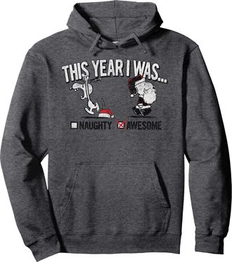 Peanuts Snoopy Naughty Fantastischer Weihnachts-Hoodie Pullover Hoodie