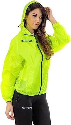 Givova Unisex - Adulte Pluie Basico Blouson, Jaune Fluo, S EU