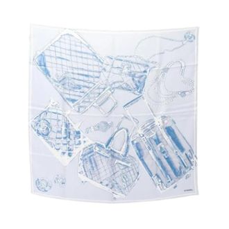 Chanel Pre-owned Silk Scarf - - Pre-owned - Damen - Blau - ONE SIZE
