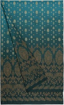 Bassetti Gold Decor Foulard aus 100% Baumwolle in der Farbe Smaragdgr&uuml;n V1, Ma&szlig;e: 180x270 cm - 9333338