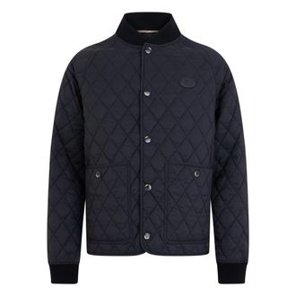 Burberry Gesteppte Jacke mit Kn&ouml;pfen - - Jackets - Herren - Blau - M