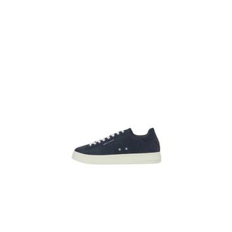 A|X Armani Exchange Blaue Leder-Sneakers mit niedrigem Schaft - - Shoes - Herren - Blau - 40 EU