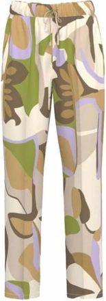 Marella Femme, Pantalons, Multicolore, Taille: 40 FR Pantalon &agrave; motifs