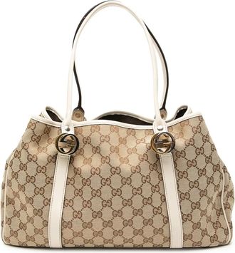 Gucci 2000-2015 GG Canvas Twins tote bag - Braun