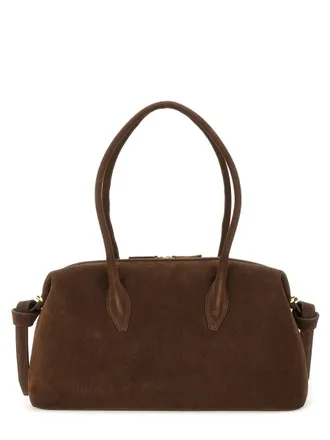 Yuzefi Womens Brioche Duffle Bag Brown Bovine Leather Shoulder
