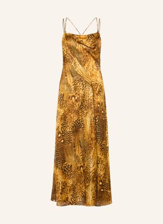 AllSaints Allsaints Satinkleid Claire Mit Seide gold