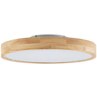 Lindby Deckenlampe Lanira aus Holz dimmbar mit Fernbedienung f&uuml;r Wohnzimmer & Esszimmer von Lindby