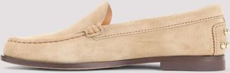 Tod's Suede Loafers With Subtle Stitching - Gr. 37,5 (EU) - in Beige