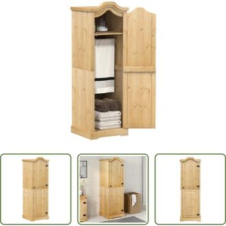 vidaXL vidaXL Kieferholz - Kleiderschrank Corona 55x52x170 cm Massivholz Kiefer
