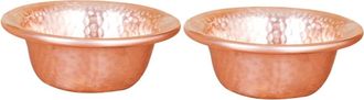 Cabilock 2 Stück Kupferschüssel Heimschale Dekoration Glatte Tempelschale Schüssel Geschirr Buddhistische Opferschale Für Altar Oder Rituale