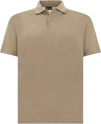 Paul & Shark Homme, Tops, Beige, Taille: XL Polo en coton et soie
