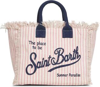 MC2 Saint Barth Femme, Sacs, Rose, Taille: ONE Size Stripes s v 21 Tote