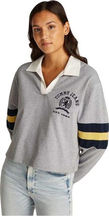 Tommy Jeans Sweatshirt f&uuml;r Damen, Baumwolle (Grauheide)
