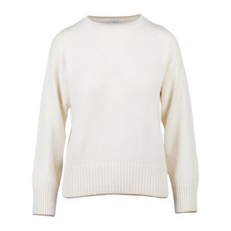 Eleventy Pullover Girocollo - - Knitwear - Damen - Wei&szlig; - S
