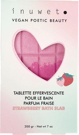 Inuwet Tablette fraise effervescente pour le bain - 200 g Inuwet