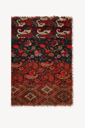 Gerard Darel Foulard en laine &agrave; imprim&eacute; patchwork - GENA - Vert