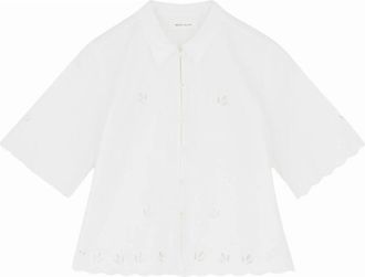 Skall Studio Femme, Blouses et Chemises, Blanc, Taille: 40 FR Fleurie Shirt
