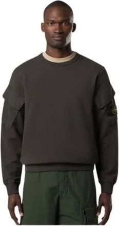 Stone Island Homme, Sweatshirts et sweats &agrave; capuche, Gris, Taille: M SweaT-shirts