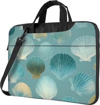 Generic Seashell Galaxy Sac pour ordinateur portable de 15,6 avec bandouli&egrave;re - Housse de protection antichoc pour ordinateur portable de 15,6 - Pour homme et