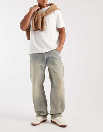 Levi's Jean bouffant baggy - Bleu clair vintage d&eacute;lav&eacute;