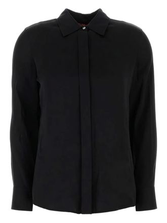 Max Mara chemise boutonn&eacute;e &agrave; manches longues - Noir