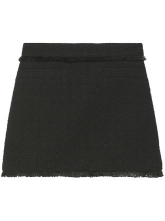 Proenza Schouler minijupe en tweed - Noir