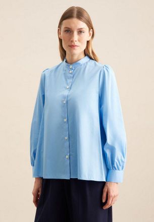 Seidensticker Klassische Bluse Schwarze Rose 1/1 Kragen Uni