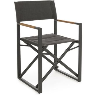 BIZZOTTO Bizzotto - Klappbarer Regiestuhl Lagun aus Aluminium mit schmutzabweisendem Stoff -Anthrazit
