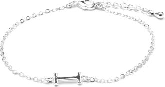 Luxenter Armband Alphabet mit Silber-Finish - Buchstabe I, Einheitsgr&ouml;&szlig;e, Metall, Ohne Edelstein