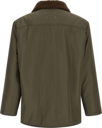 Maison Margiela Shearling Collar Parka - Olive Green