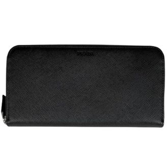 Prada Portefeuille long vintage Pre-owned (bi-fold) - Femme - Pre-owned - Noir - Taille: ONE Size