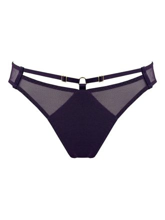 Bordelle culotte Nara à empiècement en mesh - Violet
