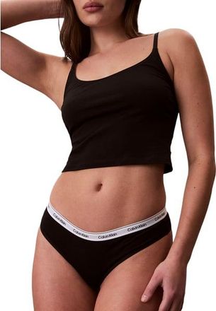 Calvin Klein Lot de 3 slips br&eacute;siliens en coton m&eacute;lang&eacute;