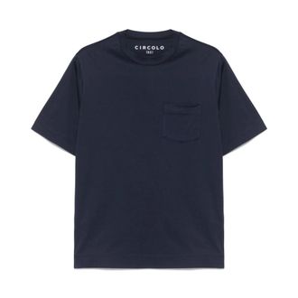 Circolo 1901 Blaue T-Shirts und Polos Crew Neck - - Tops - Herren - Blau - S