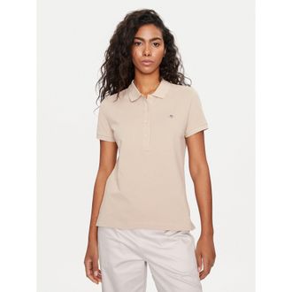 GANT Poloshirt Shield 4200870 Beige Slim Fit