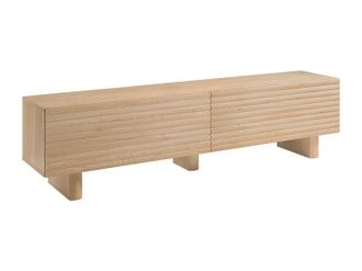 Vente-Unique TV-M&ouml;bel mit 2 T&uuml;ren - MDF - 180 cm - Holzfarben - LUDIMA
