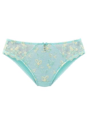 Lascana Damen Slip mit Spitze, Microfaser und bequem