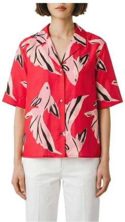 Paul Smith Femme, Blouses et Chemises, Rouge, Taille: 36 FR Short Sleeve Shirt