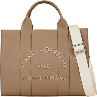 Karl Lagerfeld Femme, Sacs, Brun, Taille: ONE Size Rue St-Guillaume Medium Tote Bag