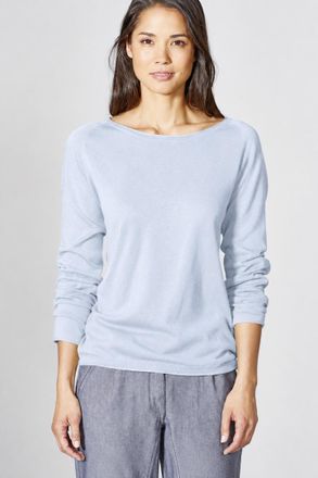 Hempage Hempage Damen vegan Pullover Raglan Clearsky Blau