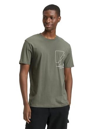 Tom Tailor Denim TOM TAILOR Denim 1043491 Shirt pour Homme, 15594-Dusty Mid Olive