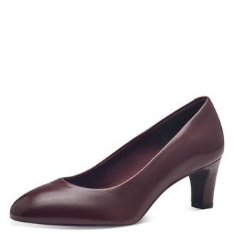 Tamaris Damen Klassische Ballerinas, Frauen Flats,TOUCHit-Fu&szlig;bett,Slip-ons,klassisch elegant,Ballerinen,Pumps,Halbschuhe,Slipper,Merlot,36 EU