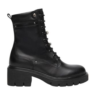Nero Giardini Leder-Schn&uuml;rstiefel - - Shoes - Damen - Schwarzk - 38 EU