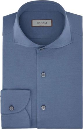 Canali Homme, Chemises, Bleu, Taille: 2XL Camisa Algodon